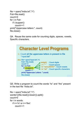 CHAPTER 2 - FILE HANDLING-txtfile.pdf is here | PDF