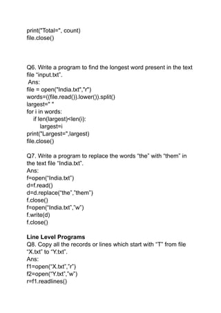 CHAPTER 2 - FILE HANDLING-txtfile.pdf is here | PDF