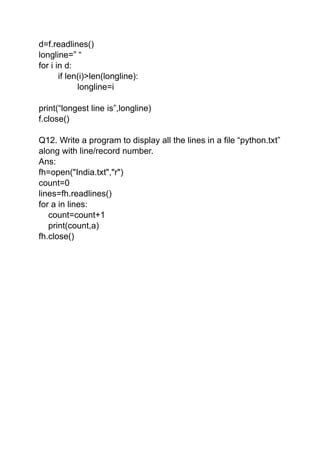 CHAPTER 2 - FILE HANDLING-txtfile.pdf is here | PDF