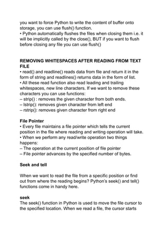 CHAPTER 2 - FILE HANDLING-txtfile.pdf is here | PDF