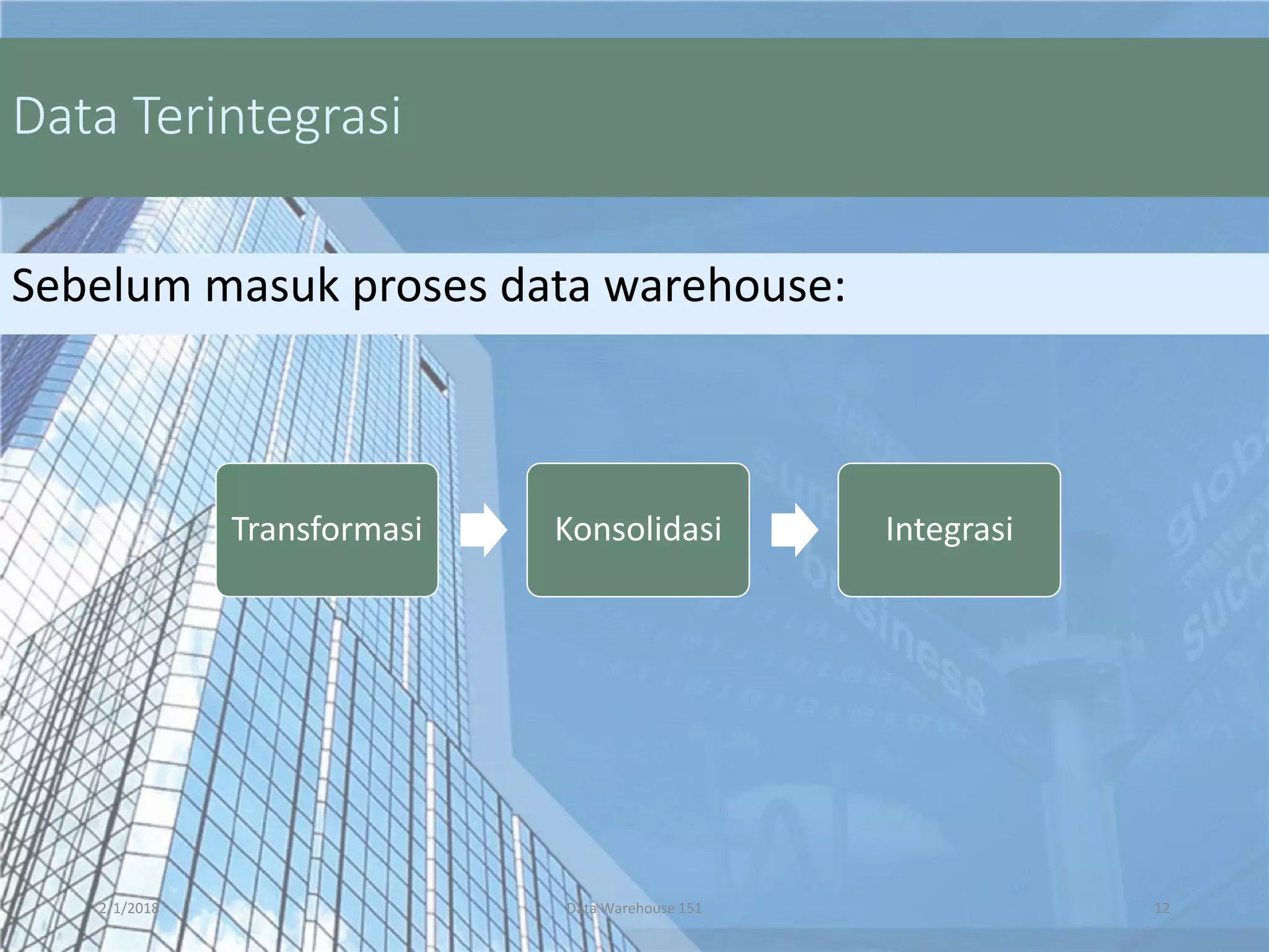 Chapter 2 fitur dan komponen datawarehouse | PPT