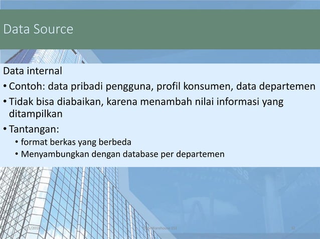 Chapter 2 fitur dan komponen datawarehouse | PPT