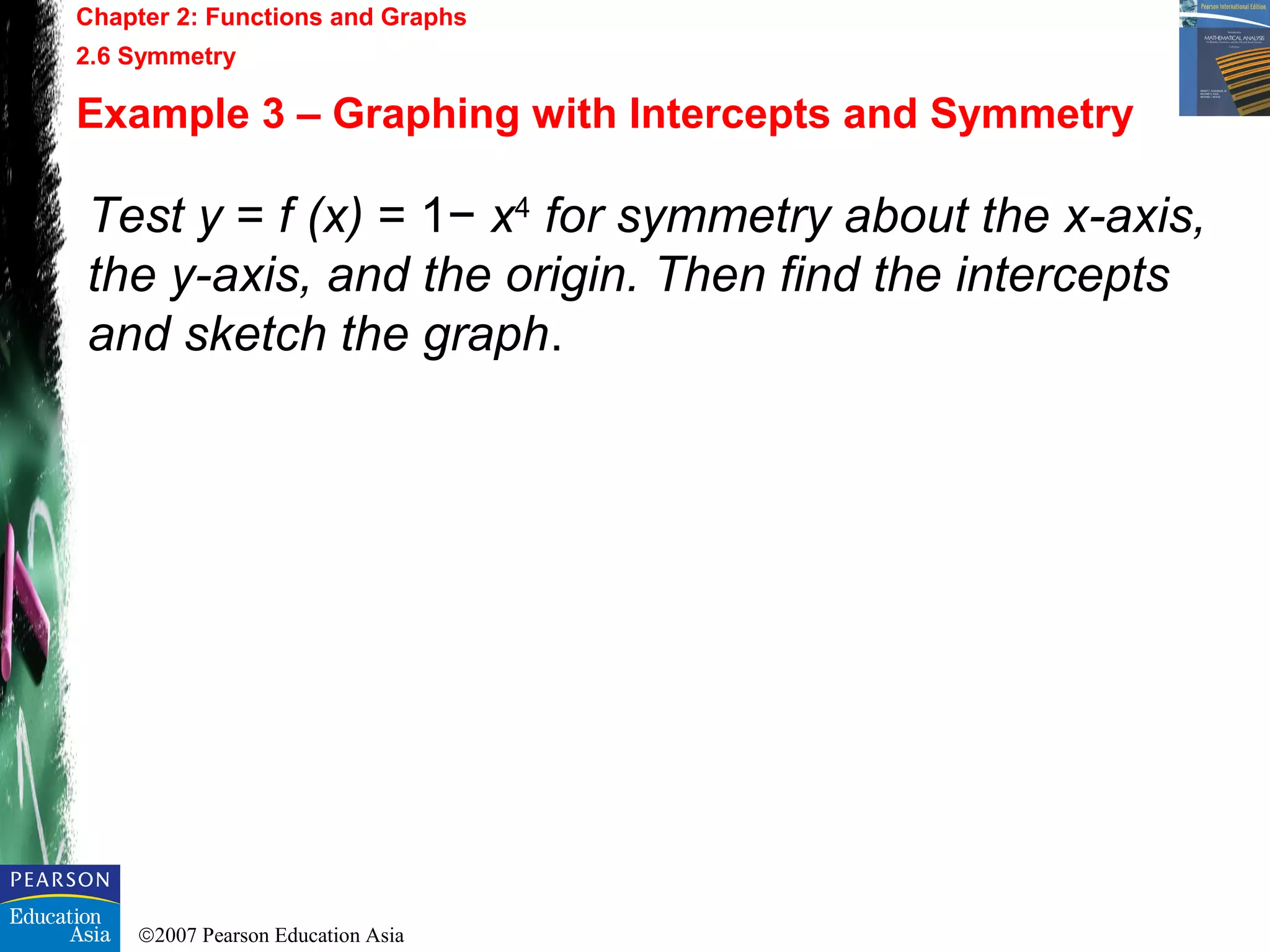 Chapter 2 - Functions and Graphs | PPT