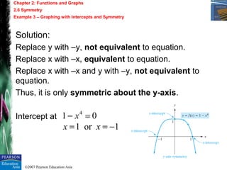 Chapter 2 - Functions and Graphs | PPT