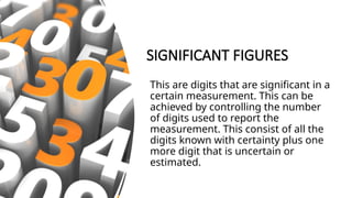 CHAPTER 2-GEN.-INORG.-CHEM Measurement, Significant figures etc. | PPTX
