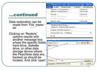 Chapter 2-getting started peachtree accounting.ppt