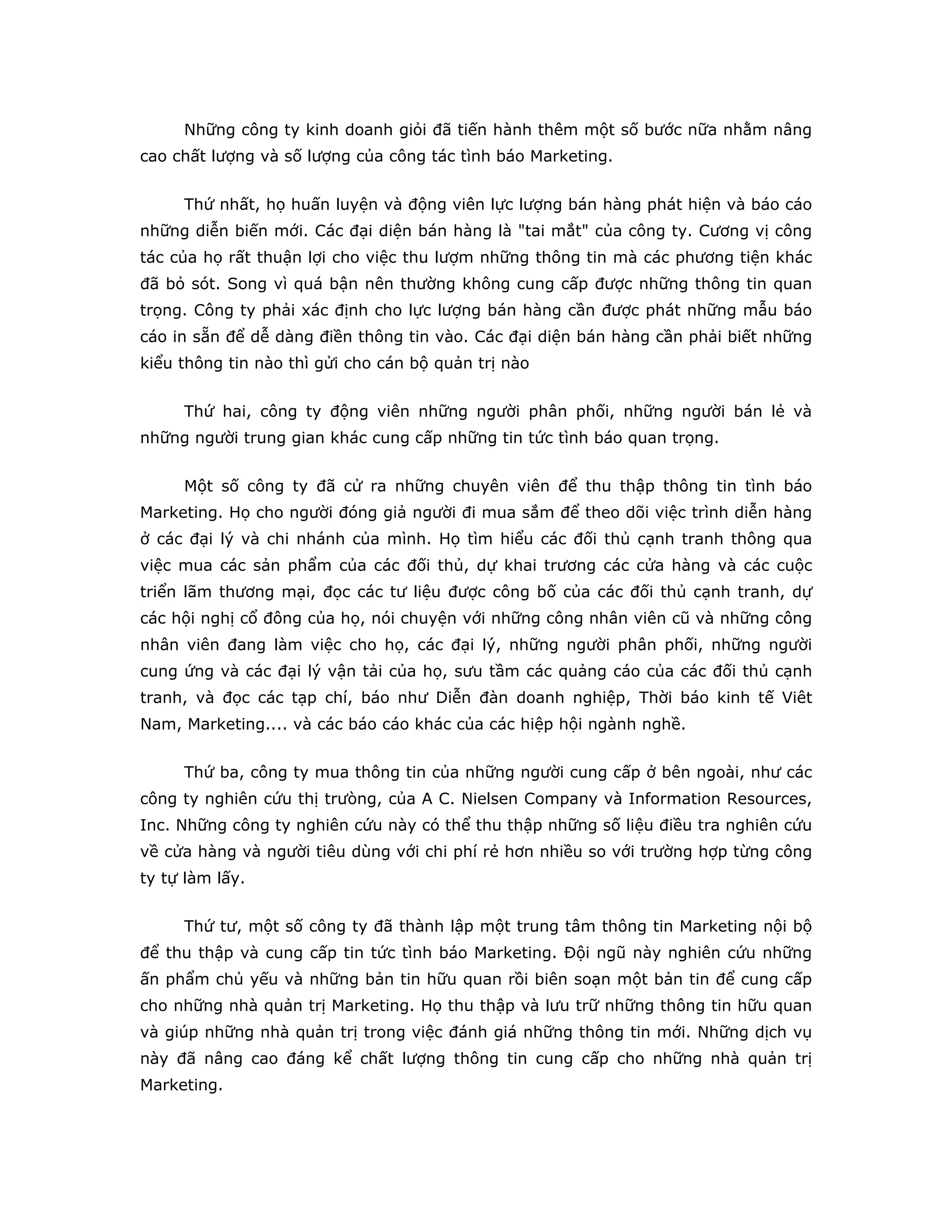 Chapter 2 he thong thong tin marketing | PDF