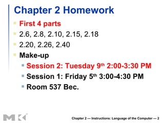 Chapter 2 Hw | PPT