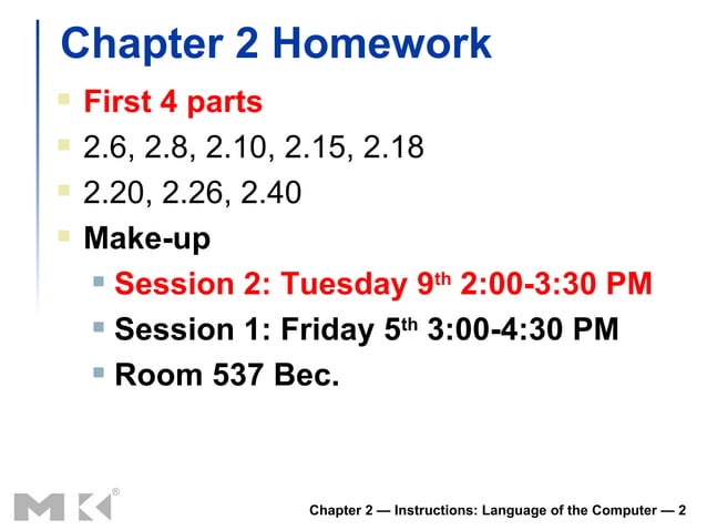 Chapter 2 Hw | PPT