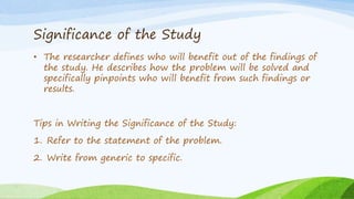 Chapter 2 Identifying and Stating the Problem | PPTX