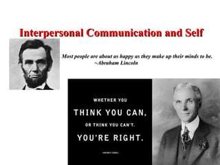 Chapter 2 Interpersonal Communication And Self Slideshare | PPT