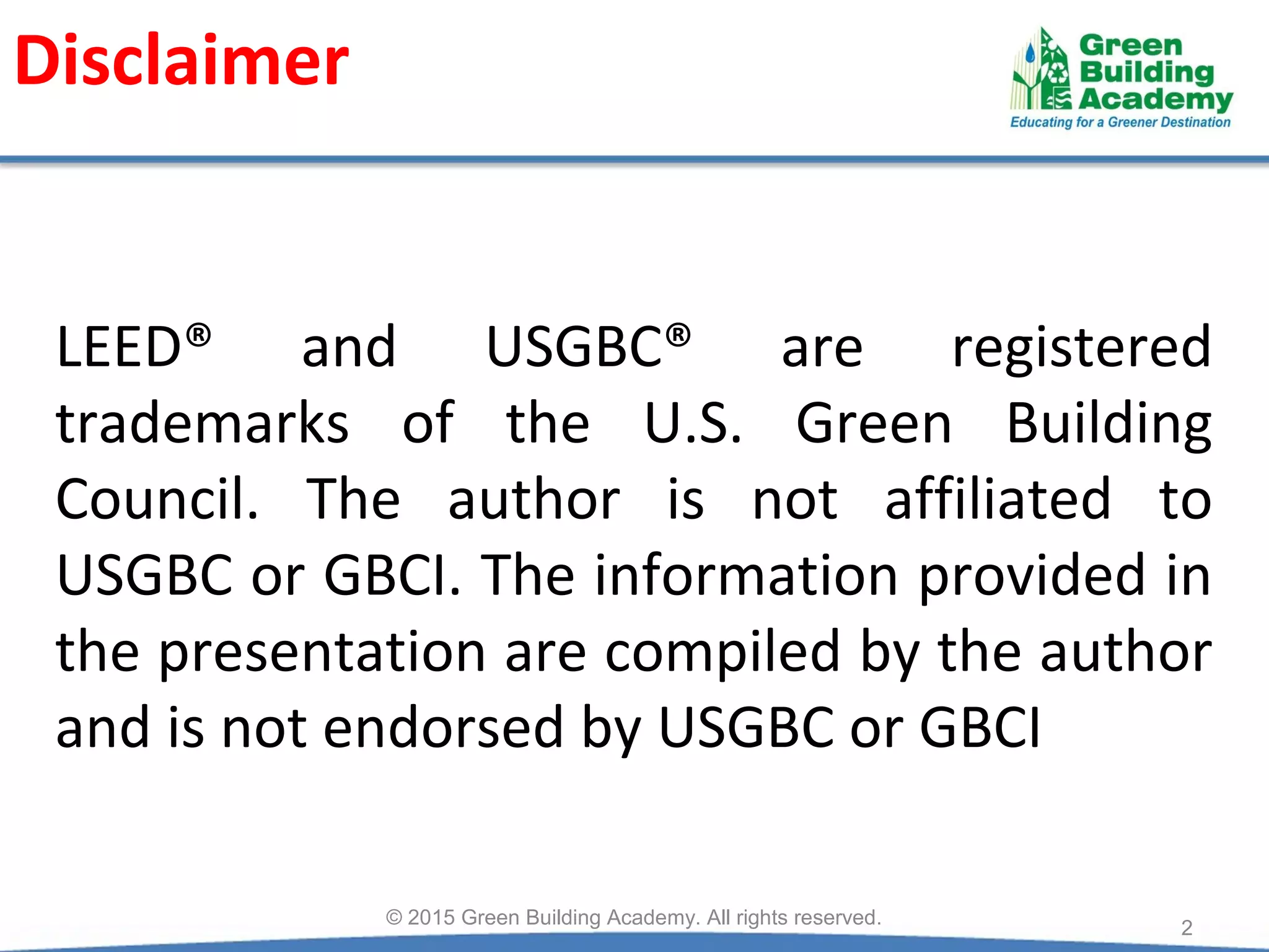 Chapter 2 introduction-to_leed_rating_systems | PPT