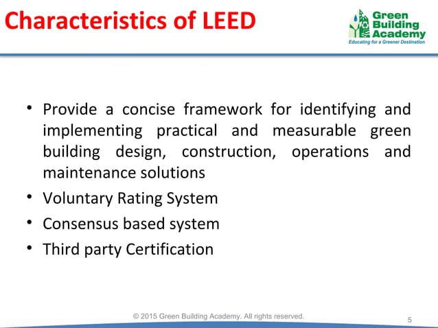Chapter 2 introduction-to_leed_rating_systems | PPT | Houses | Real Estate