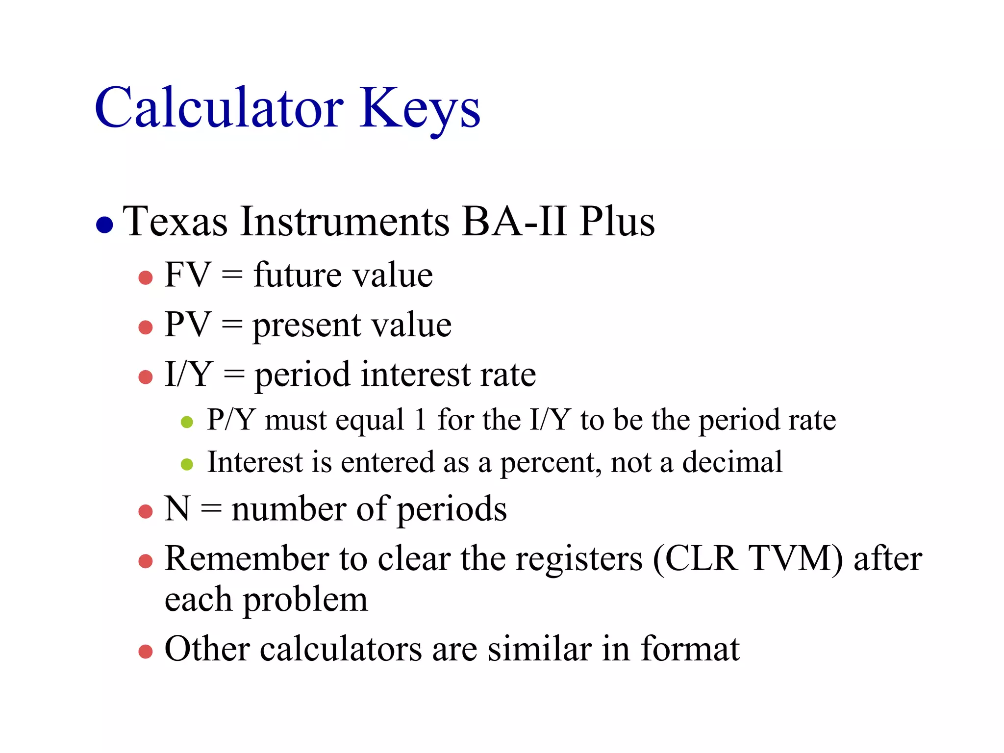 Chapter 2 introduction to valuation - the time value of money | PPT