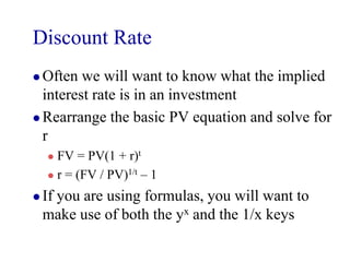 Chapter 2 introduction to valuation - the time value of money | PPT