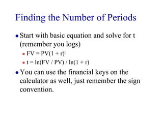 Chapter 2 introduction to valuation - the time value of money | PPT