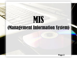INTRODUCTION TO MANAGEMENT INFORMATION SYSTEM | PPT