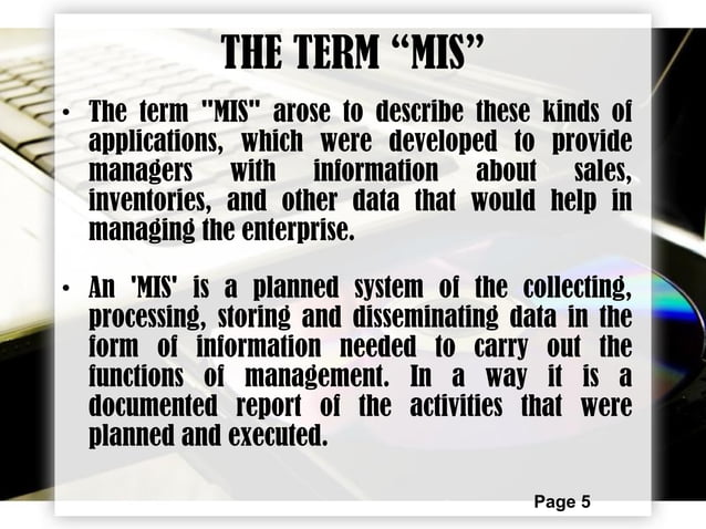 INTRODUCTION TO MANAGEMENT INFORMATION SYSTEM | PPT