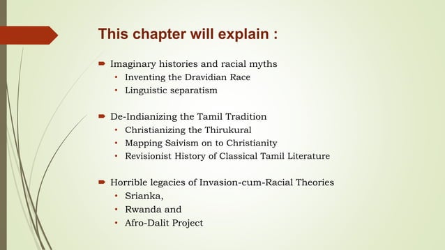 Lesson 2 : Inventing the Dravidian Race | PPT