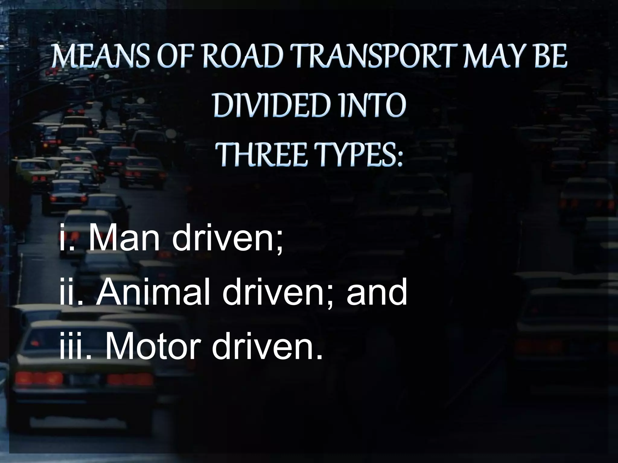 LAND TRANSPORTATION | PPTX