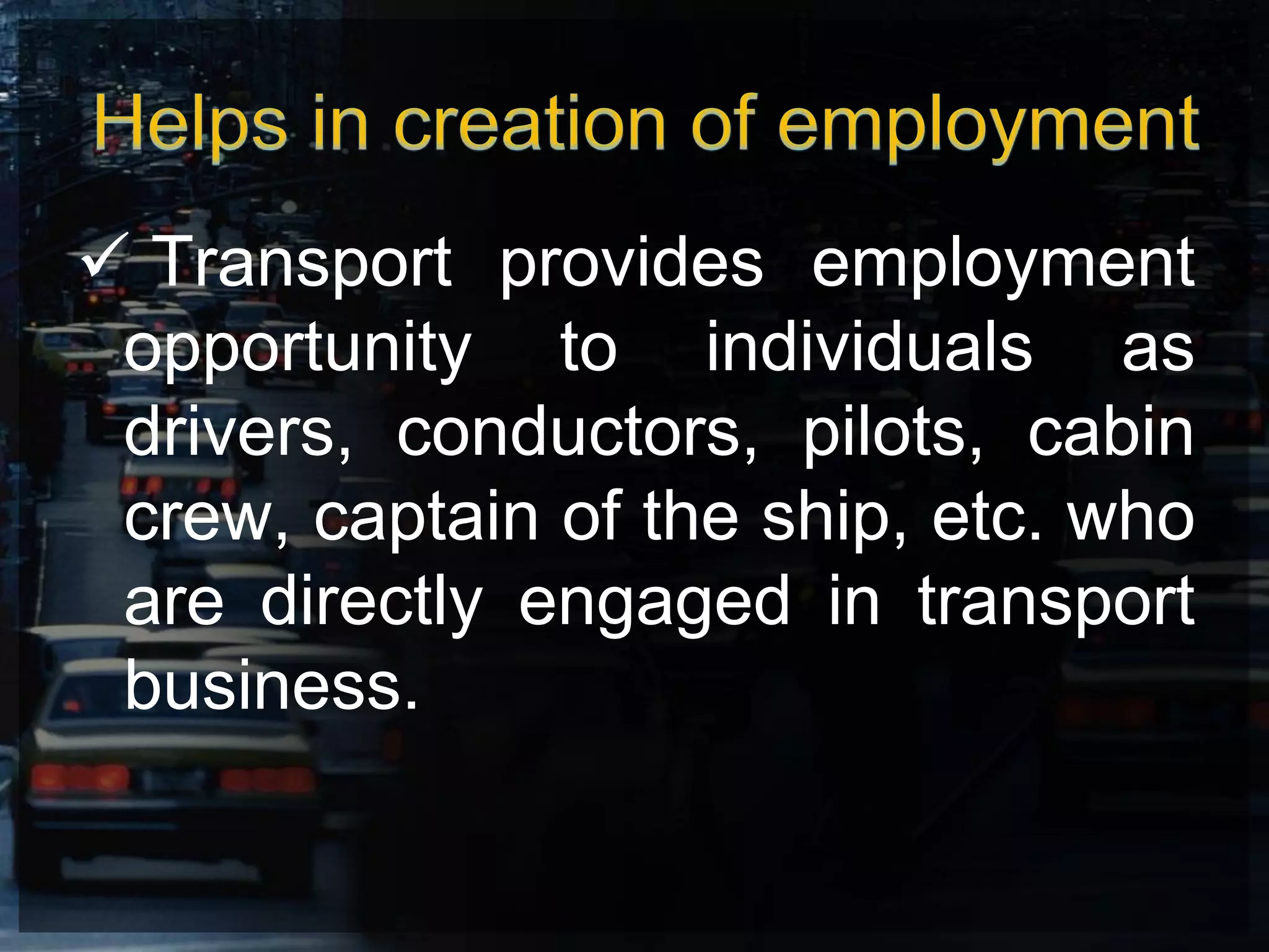 LAND TRANSPORTATION | PPTX