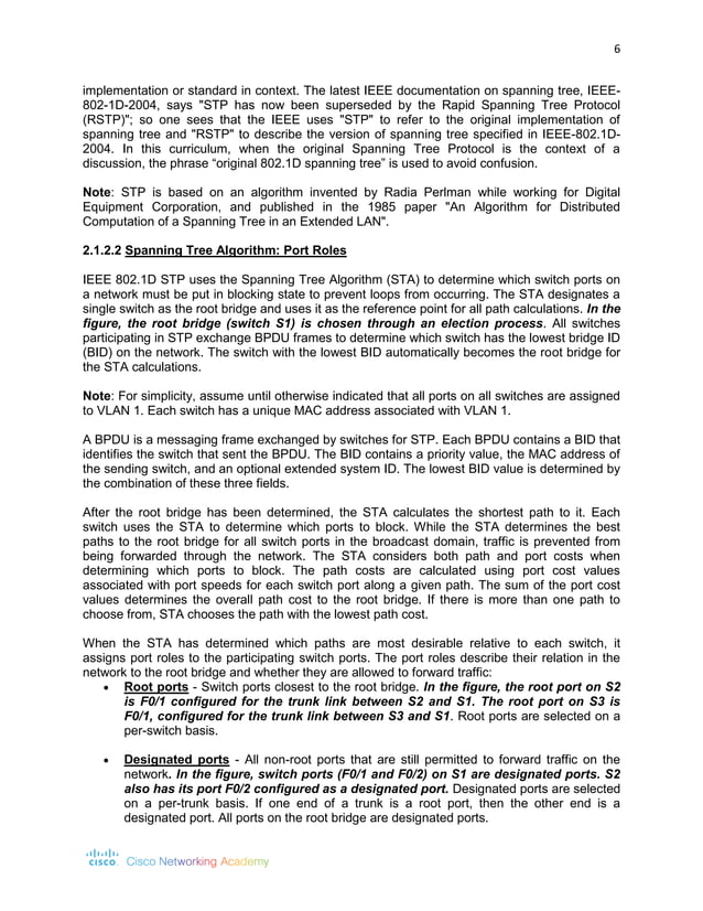 Chapter 2 LAN redundancy | PDF