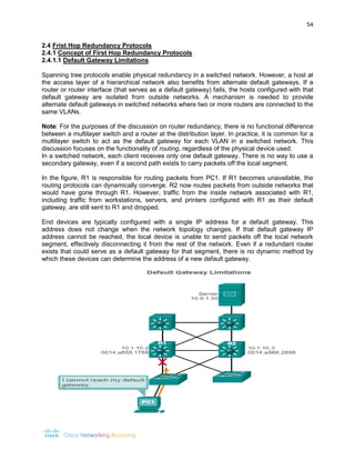 Chapter 2 LAN redundancy | PDF
