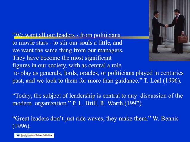 Chapter 2- Leadership and Followers.ppt | Executive Leadership ...