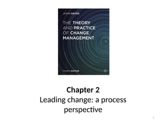 Understanding change as a process can help those leading change step ...