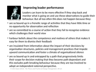 Understanding change as a process can help those leading change step ...