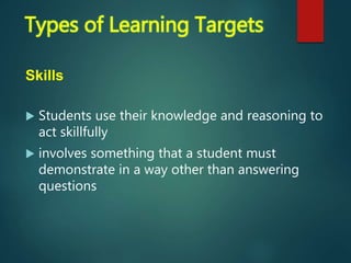 Chapter 2 Learning Targets | PPTX