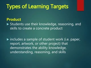 Chapter 2 Learning Targets | PPTX