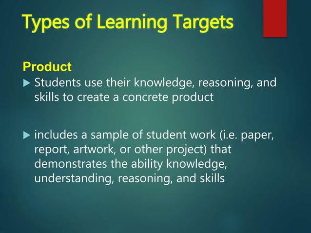 Chapter 2 Learning Targets | PPTX
