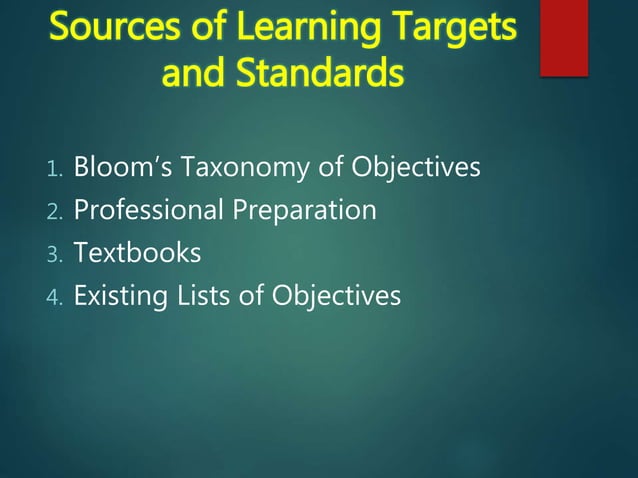 Chapter 2 Learning Targets | PPTX