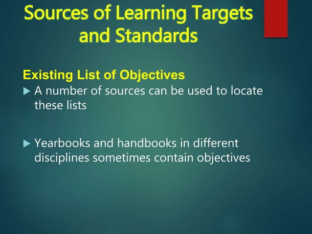 Chapter 2 Learning Targets | PPTX