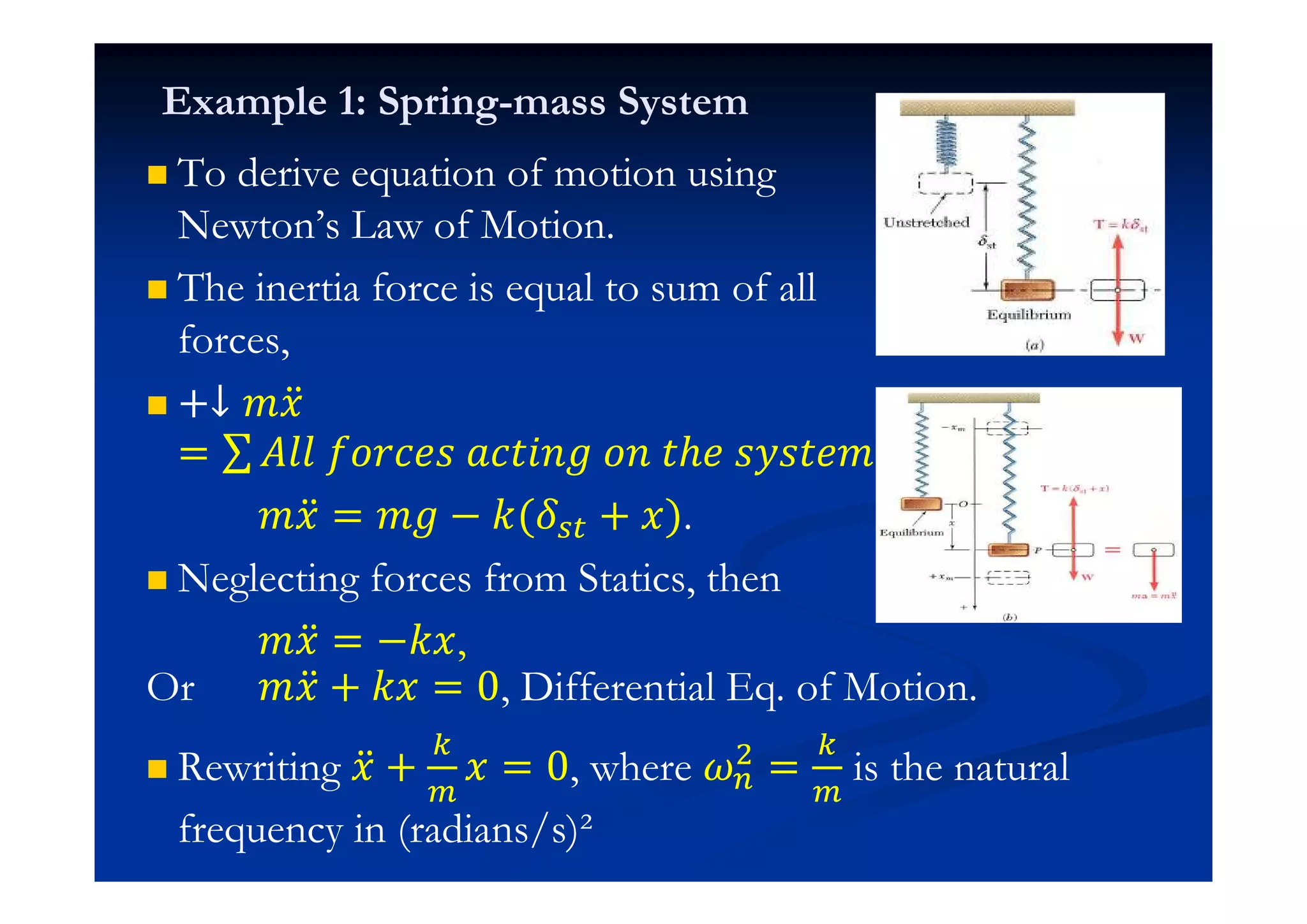 Chapter 2 lecture 1 mechanical vibration | PDF