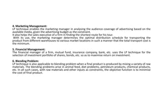 linear programming | PPTX