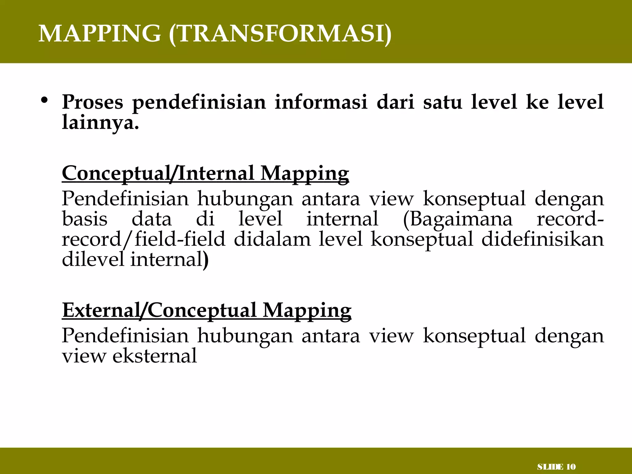 Chapter 2 lingkungan basis data | PPT