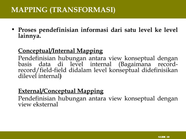 Chapter 2 lingkungan basis data | PPT