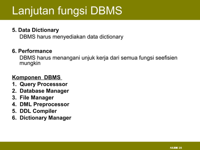Chapter 2 lingkungan basis data | PPT