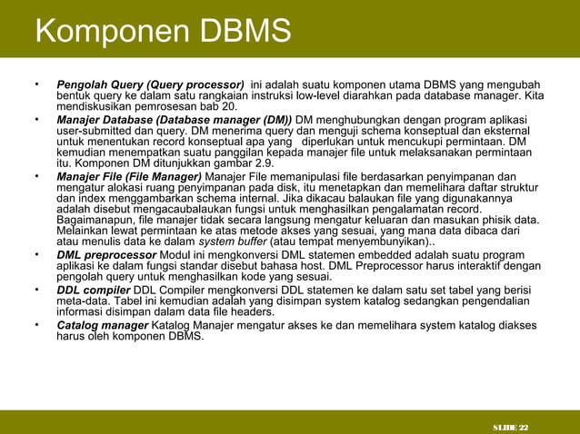 Chapter 2 lingkungan basis data | PPT