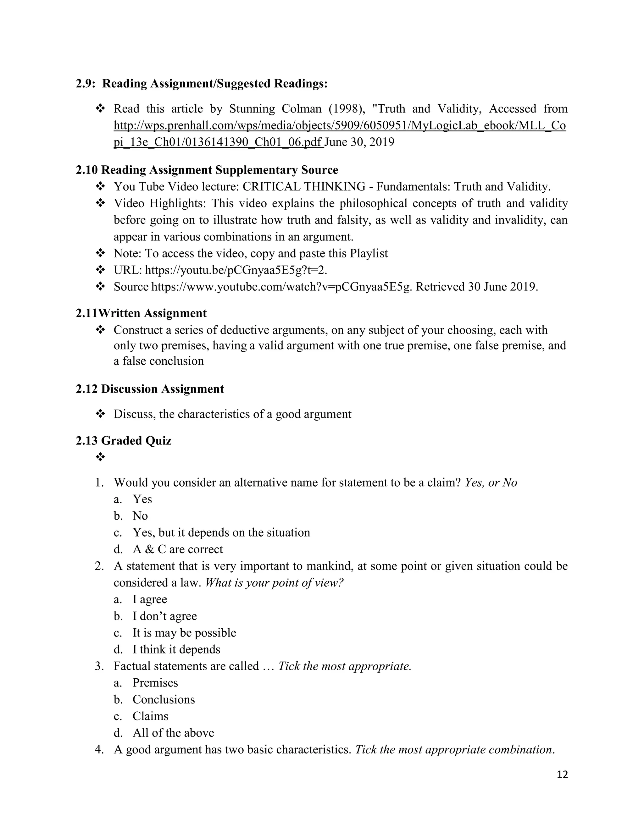Logical Reasoning: relevance, obstacles and structure | PDF