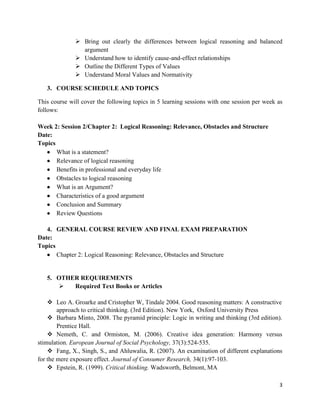 Logical Reasoning: relevance, obstacles and structure | PDF