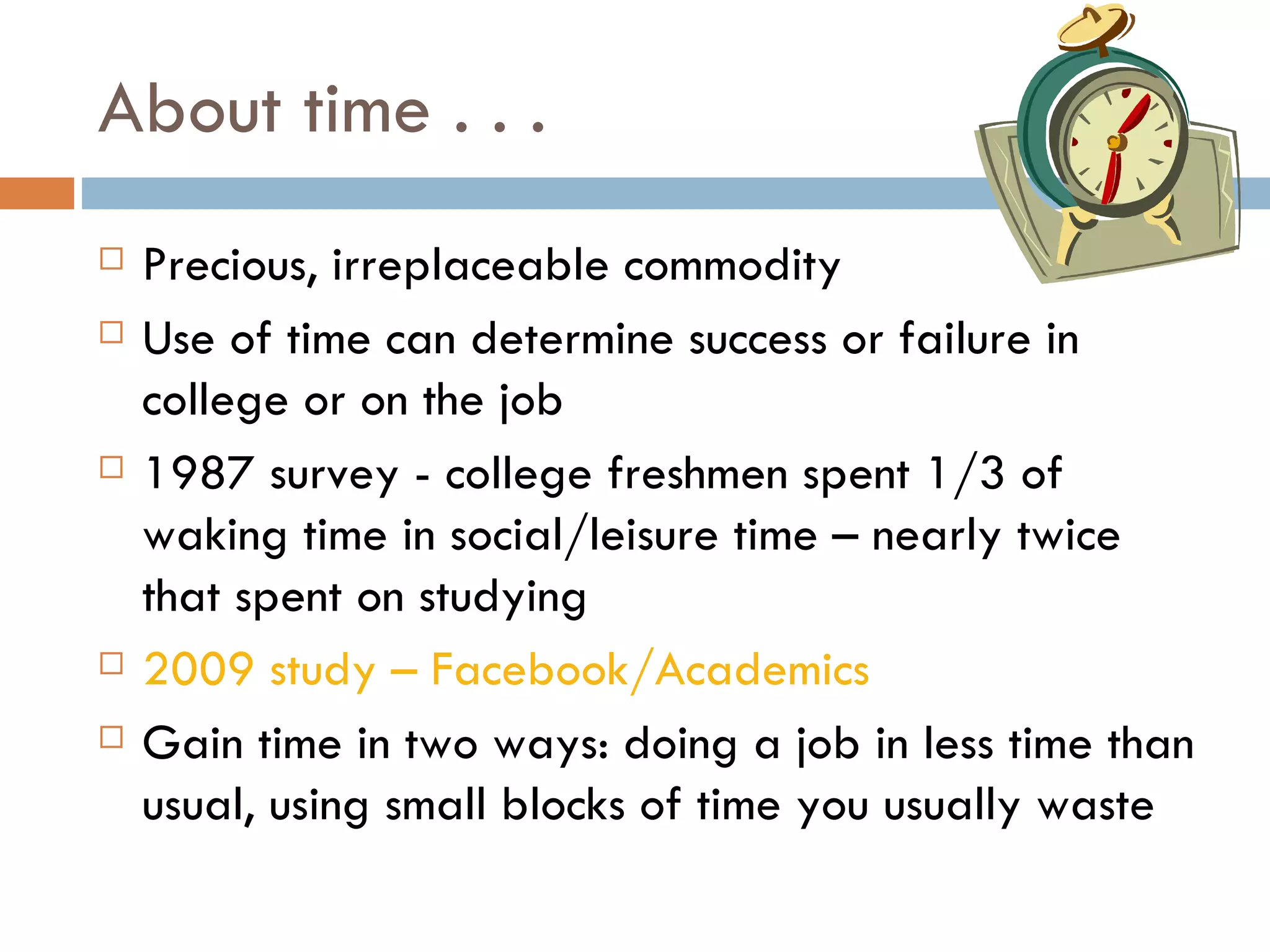 Chapter 2 managing your time | PPT