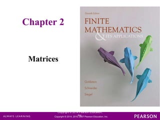 Chapter 2 matrices | PPT