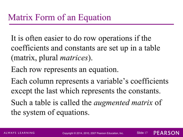 Chapter 2 matrices | PPT