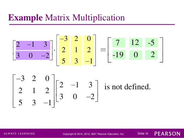 Chapter 2 matrices