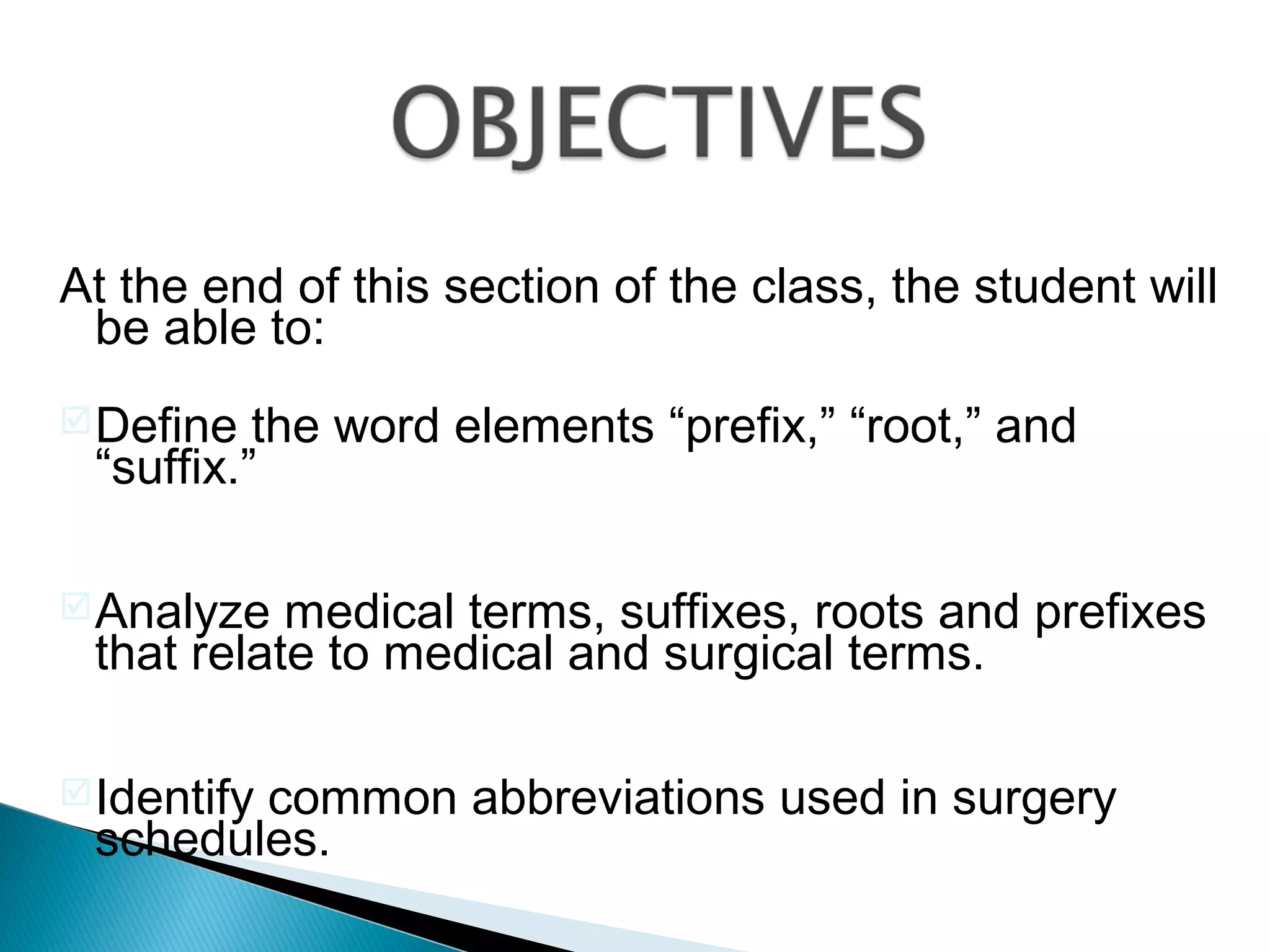 Chapter 2 medical terminology | PPT