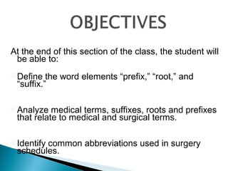 Chapter 2 medical terminology | PPT