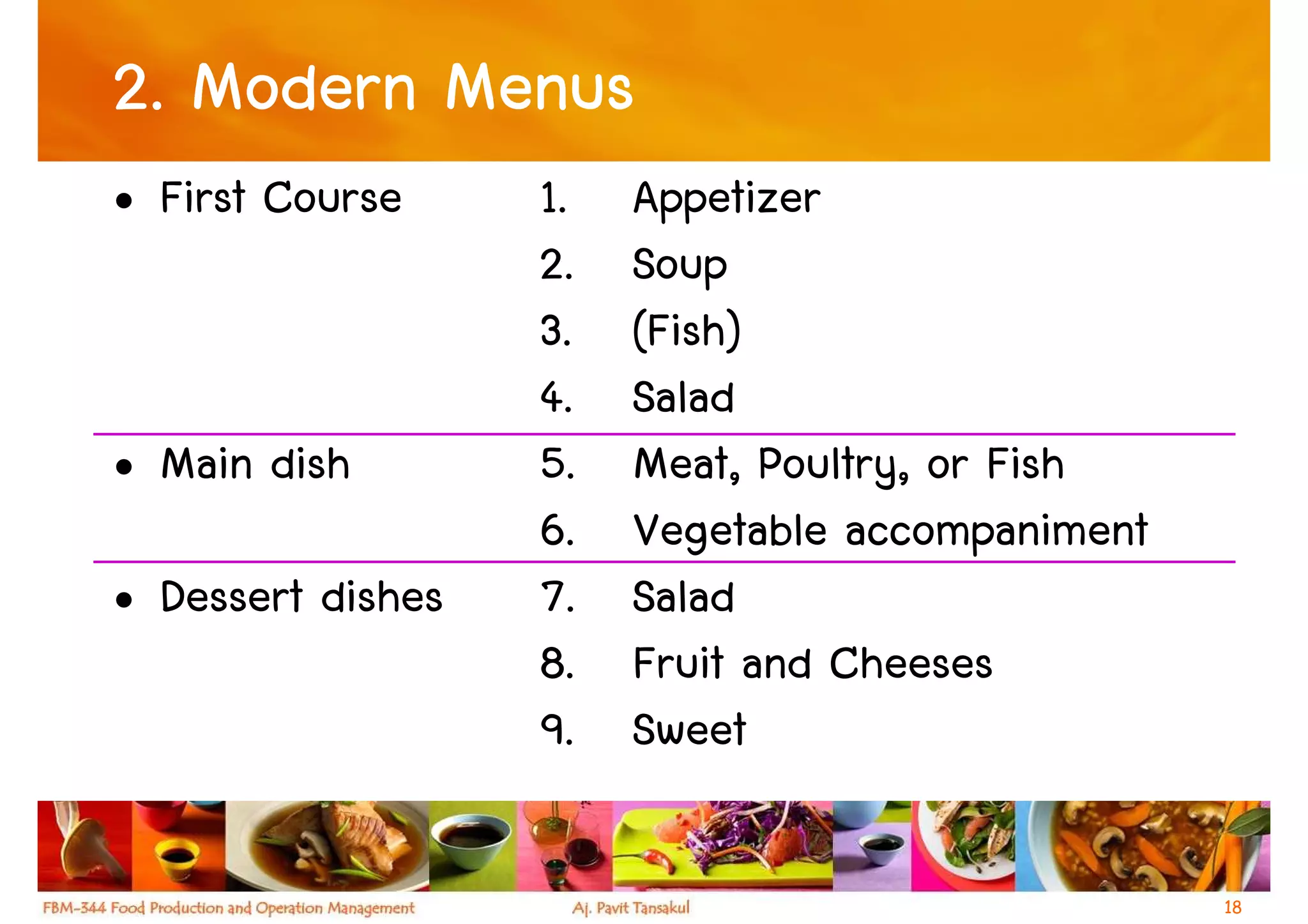 Chapter 2 Menus, Recipes and Calculation | PDF